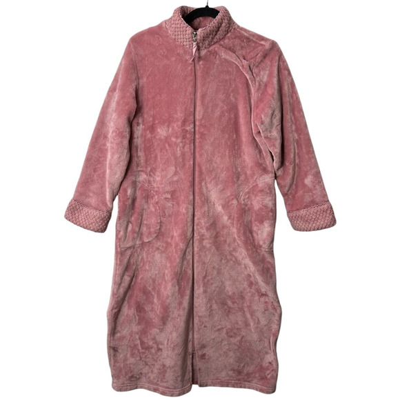 stan herman | Intimates & Sleepwear | Stan Herman S Plush Mandarin Zip ...